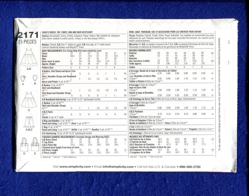 Simplicity 2171 Country Chic Little Girl's Sun Dresses Pattern Size 3 ...