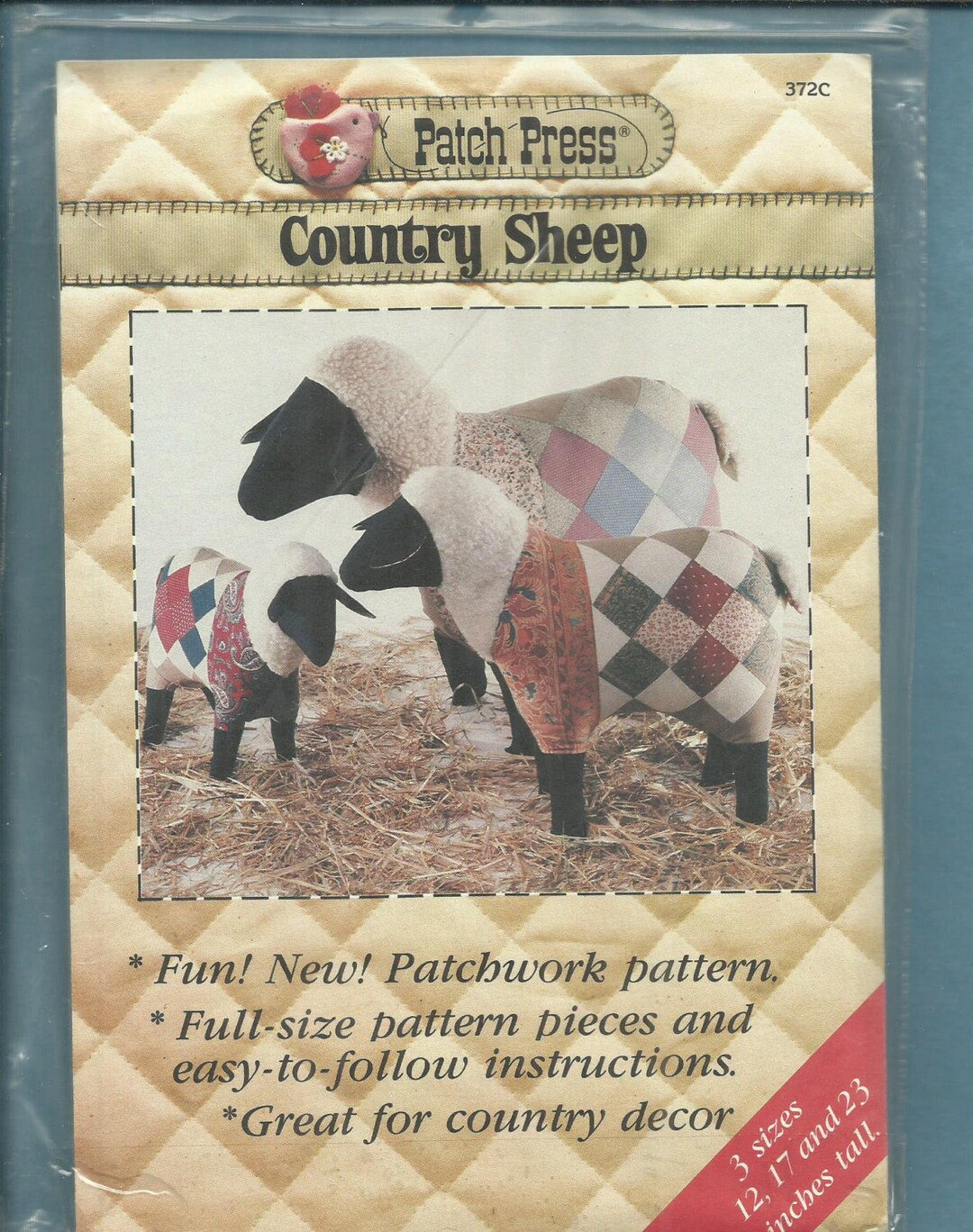 1980's Patch Press 372C Country Sheep Stuffed Barnyard Animals With ...