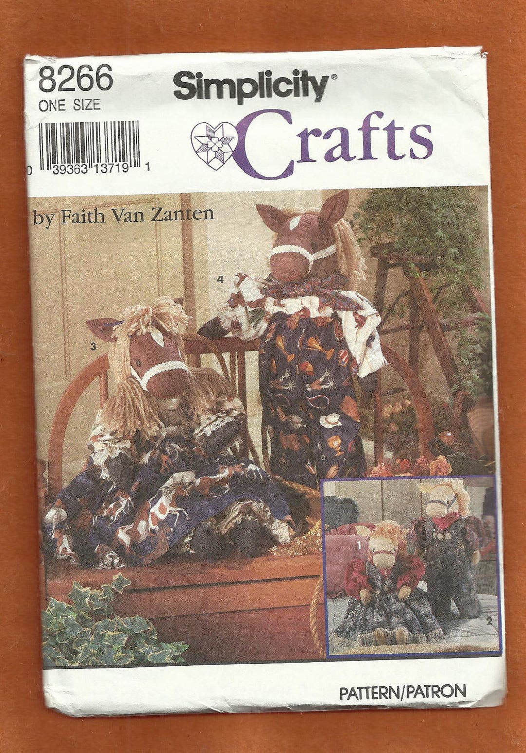 Simplicity 8266 Boy & Girl Horses and Their Country Western Outfits Hee ...