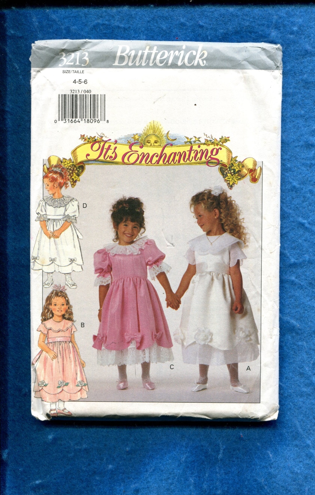 Butterick 3213 Sweet Flower Girl Dresses Pattern Size 4..5..6 Kids ...