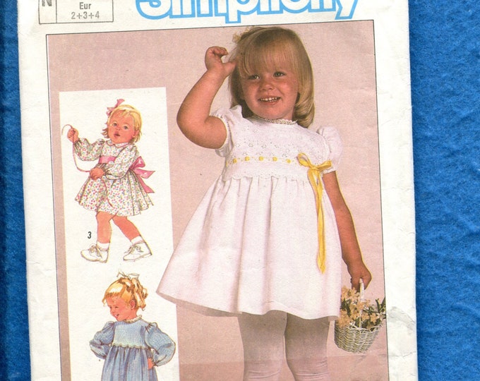 1950's Simplicity 2300 Classic Little Kids Overalls & Zipper Front ...