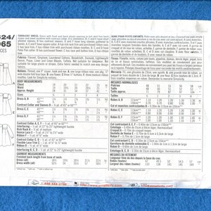 Simplicity 8065 Girl's Dresses With Collar Variations Size 2..3..4 UNCUT - Etsy