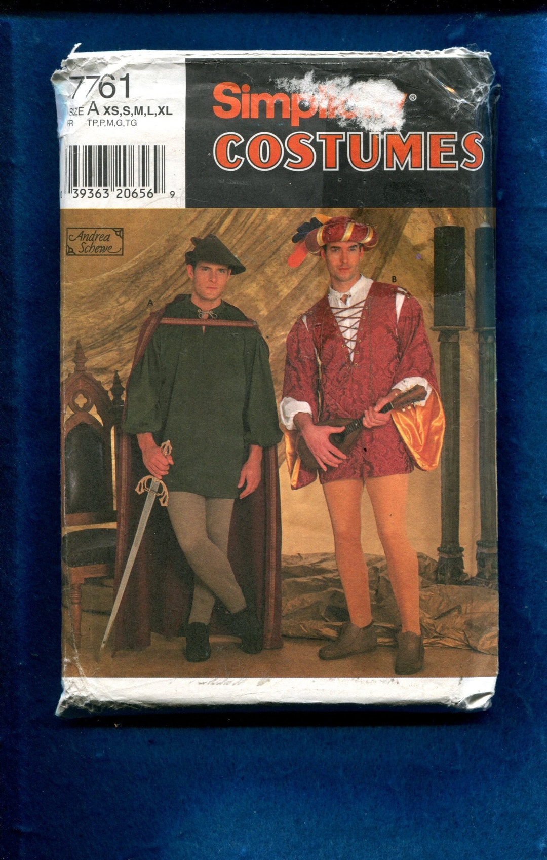 Simplicity 7761 Romeo & Robin Hood Costumes for Adults Size XS to XL ...