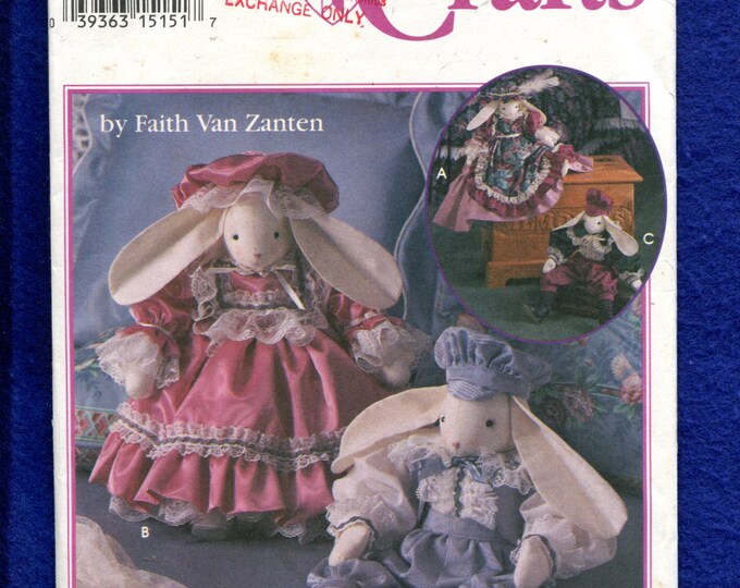 Simplicity 8893 Sweet Country Bunny Rabbits Pattern - Etsy