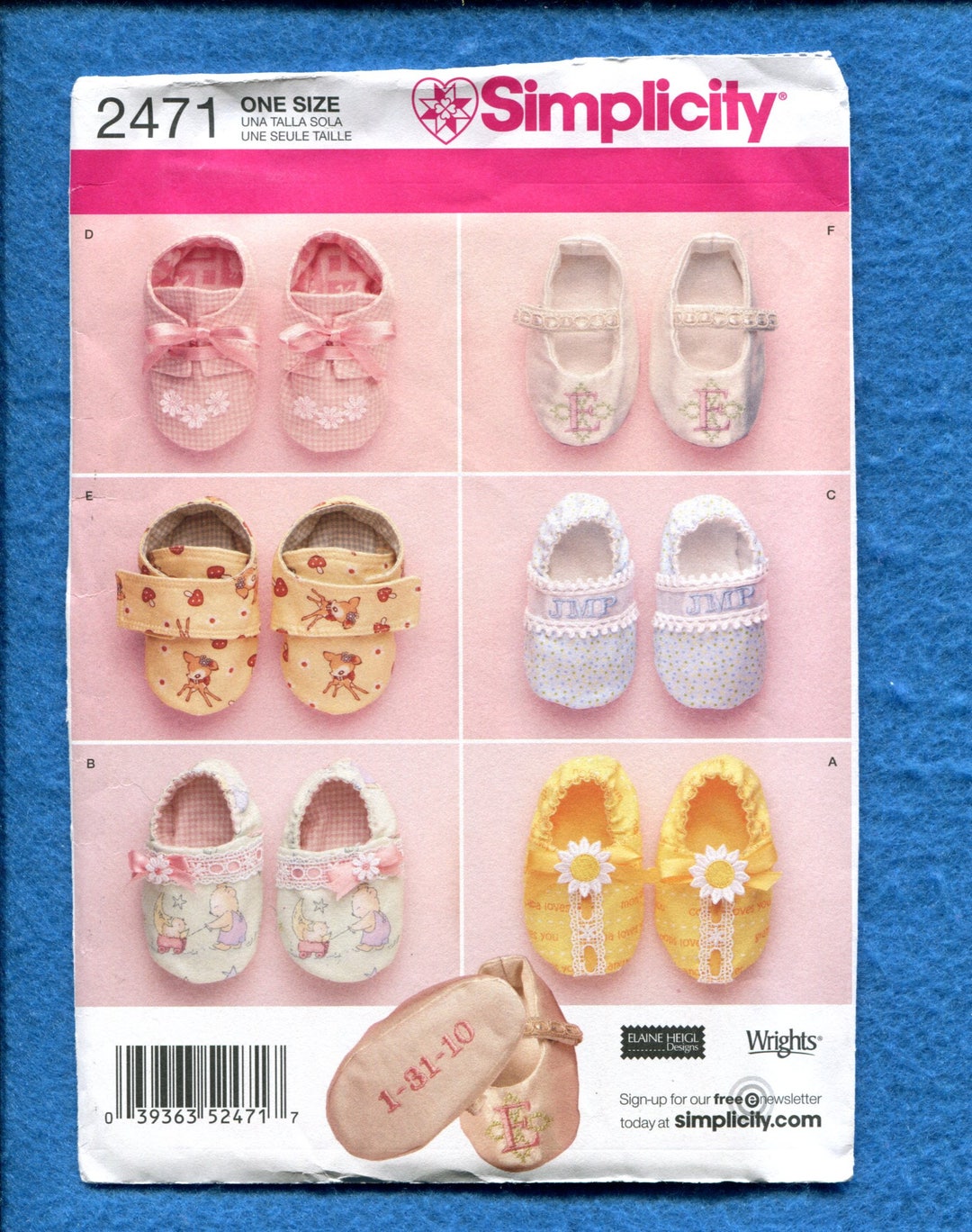 Simplicity 2471 Baby Shoes Pattern UNCUT - Etsy