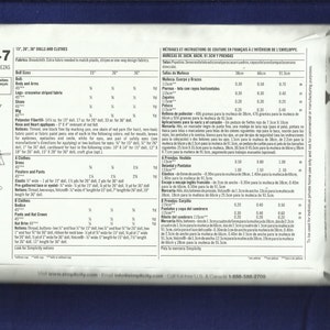 Simplicity 9447 Raggedy Ann & Andy Dolls Sizes 15..26..36 Inches Tall ...