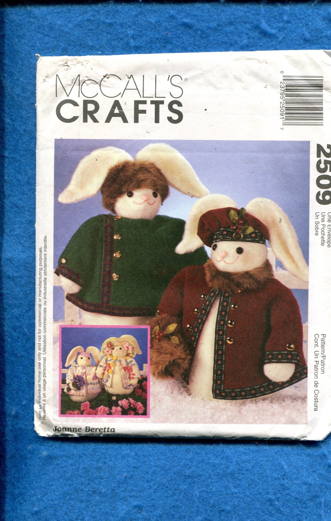 Mccall's 2509 Winter & Easter Bunny Rabbits Pattern UNCUT - Etsy