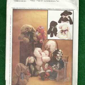 Mccalls 6907 Bunnies and Lambs and Bears Oh My UNCUT - Etsy