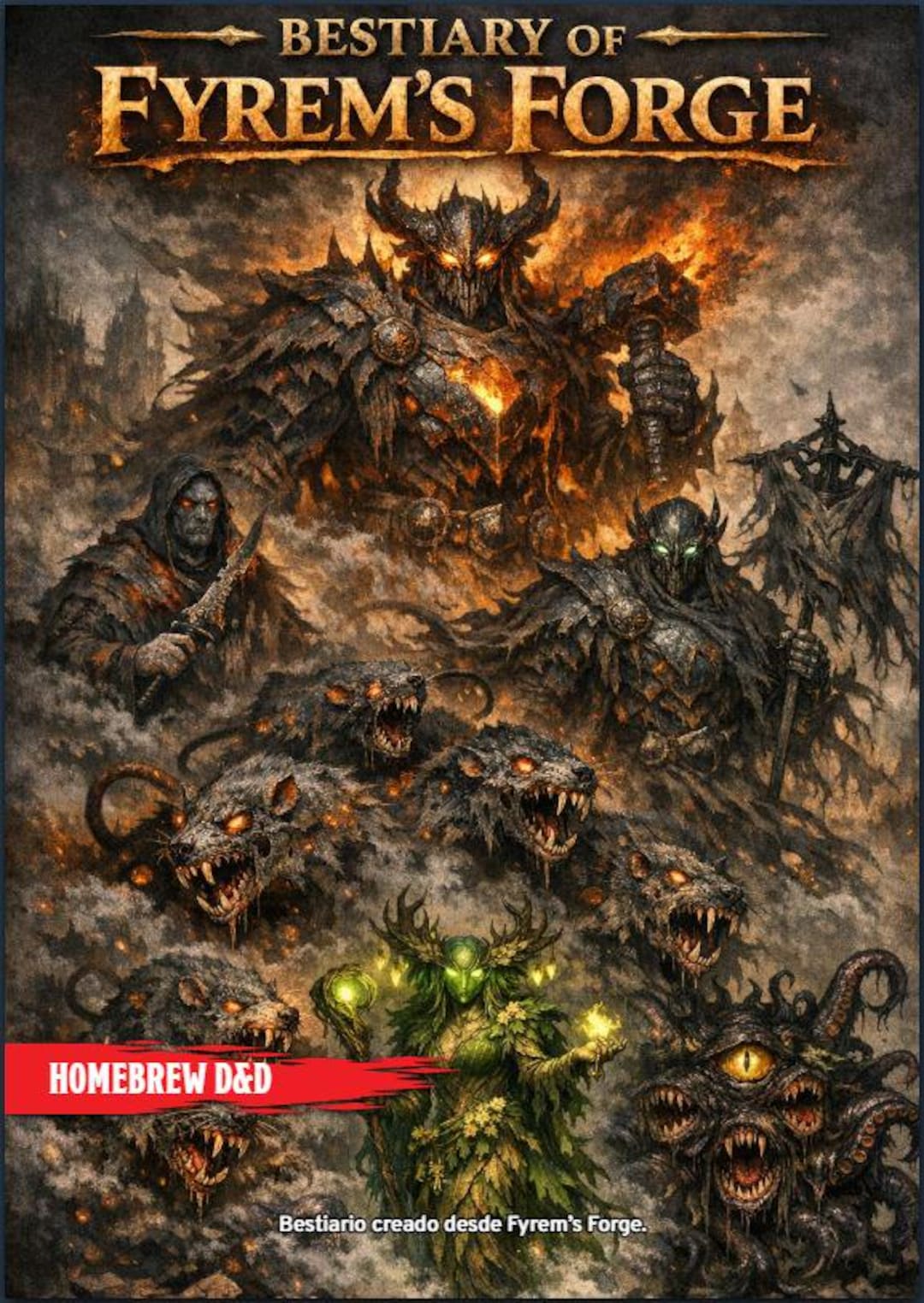 DND Homebrew Bestiary PDF • 18 Custom Monsters for Dnd 5e Dark Fantasy ...