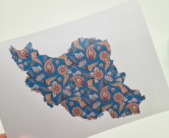 Embellishments Papercraft Persian Patterns Iranian Illustration Map of ...