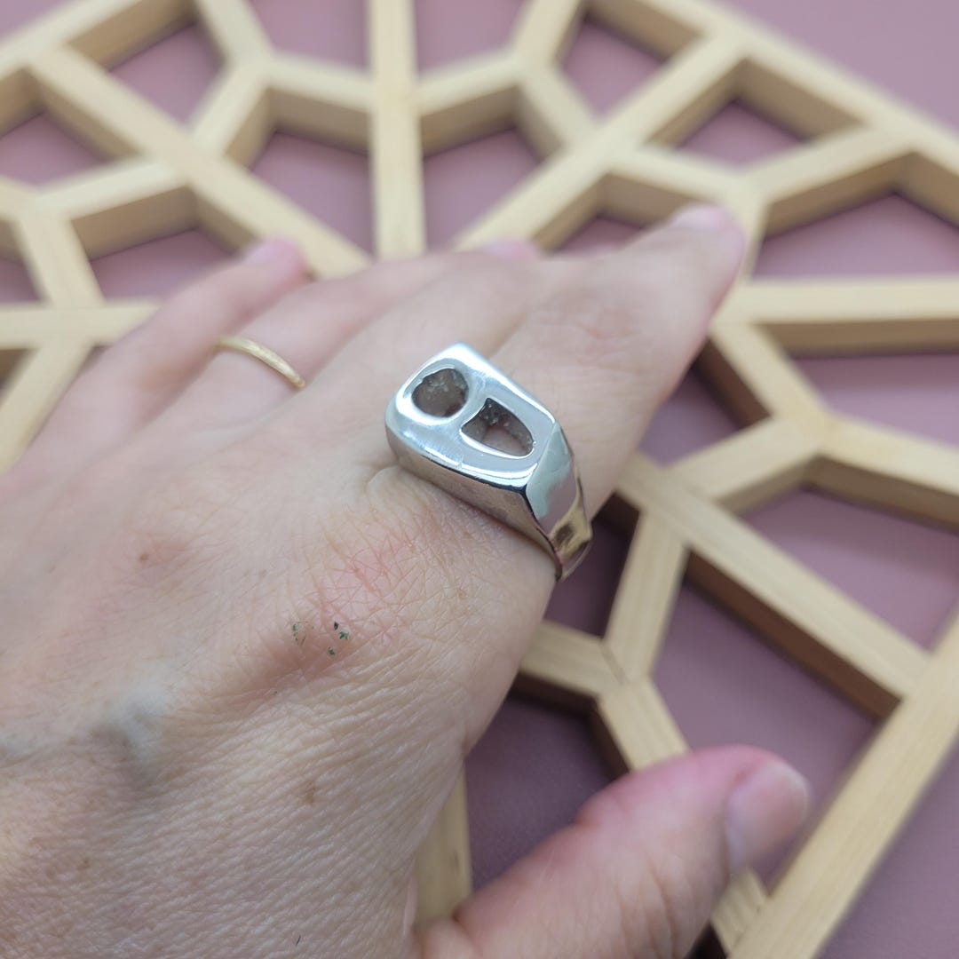 Persian Heech Ring هیچ, Bold Farsi Statement Ring, Hich Hiich Jewelry ...