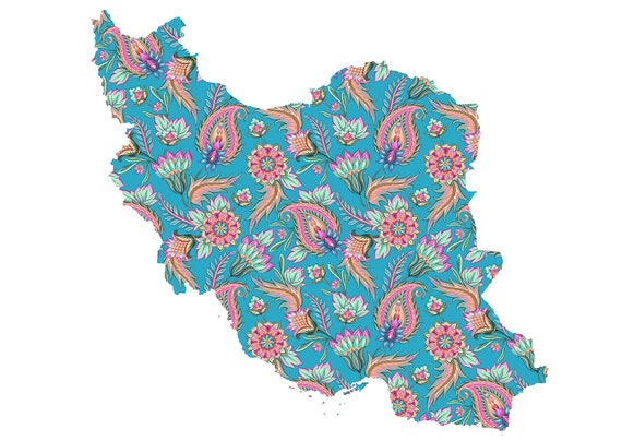 Embellishments Papercraft Persian Patterns Iranian Illustration Map of ...
