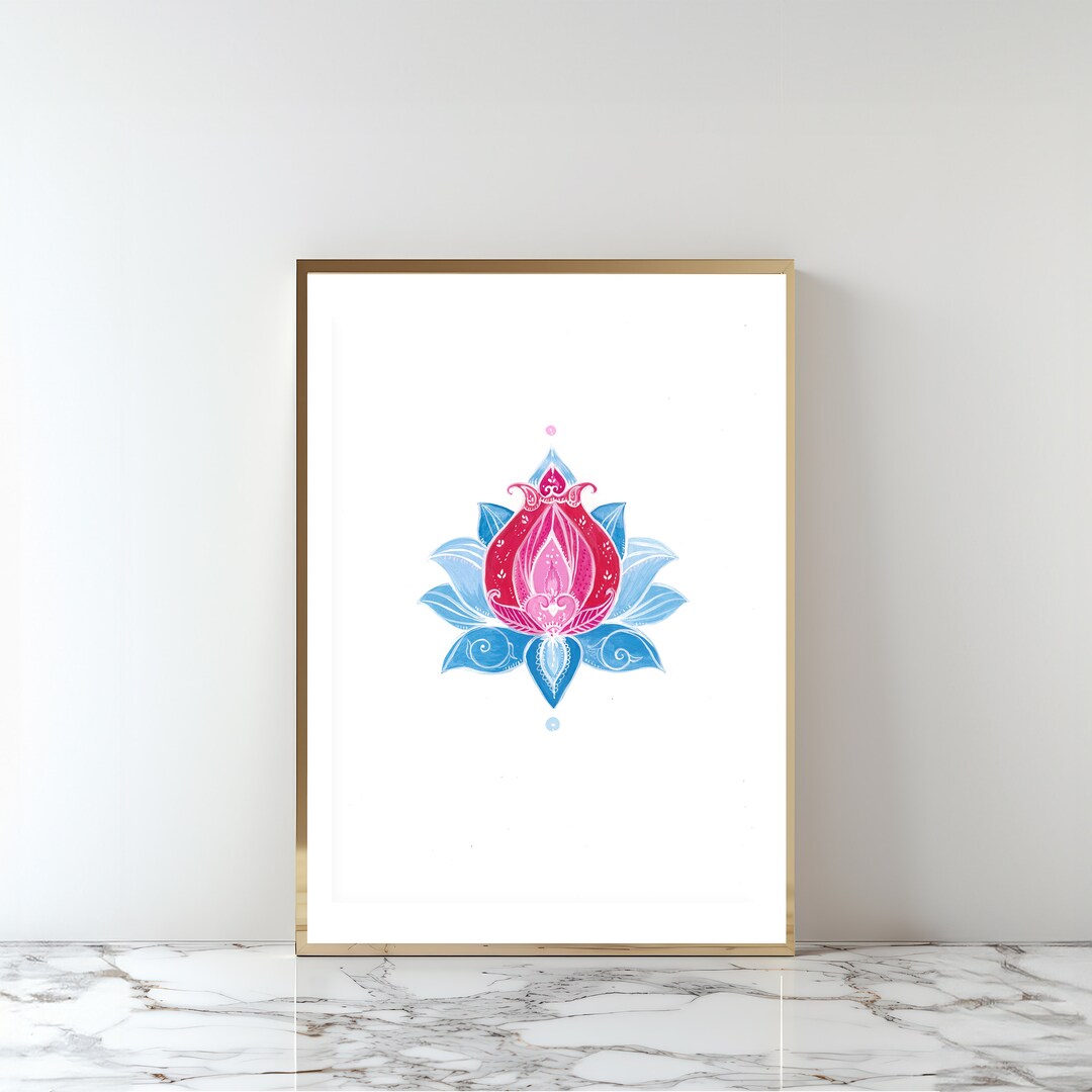Persian Lotus Illustration, Pomegranate and Lotus Illustration ...