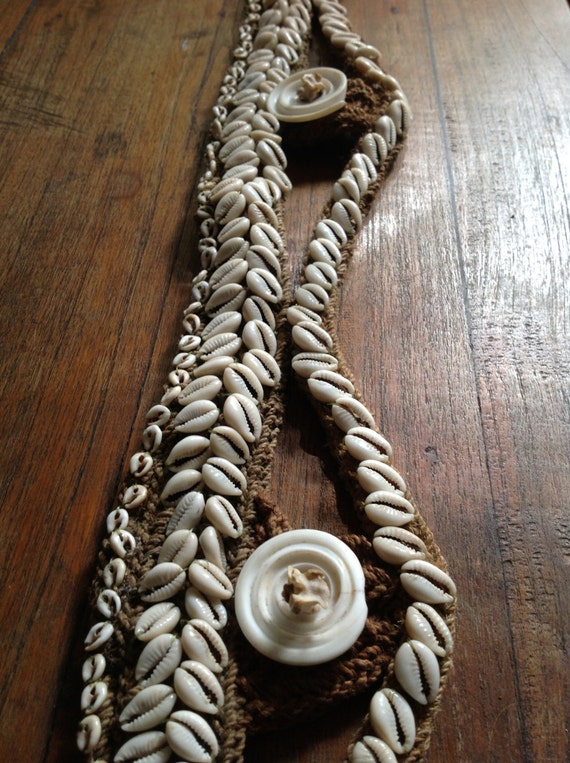 Papua New Guinea Tribal Handwoven String and Shell Be… - Gem
