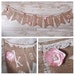Shabby Chic Birthday Baby Shower Burlap Name Banner Pendant | Etsy