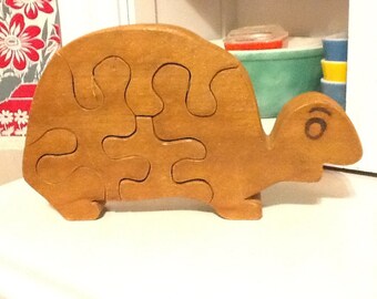 Turtle puzzle | Etsy