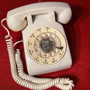 Rotarytelephone Bell Systems Dial White - Etsy