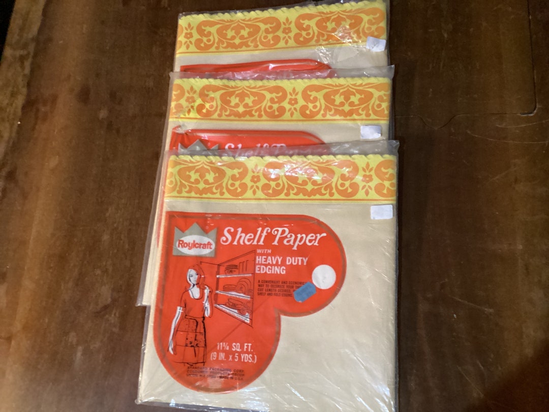 Shelf Paper Edging Retro Orange Paisley - Etsy