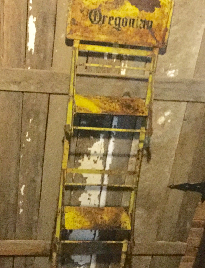 Newsstand Paper Rack Oregonian Antique 1930 | Etsy