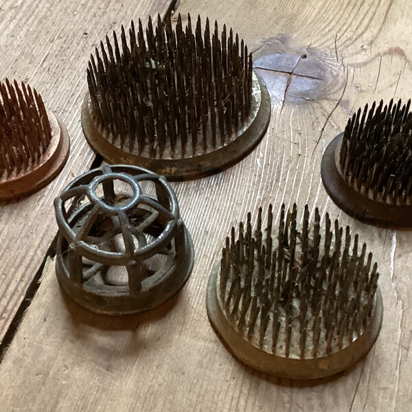 Metal Flower Frog - Etsy