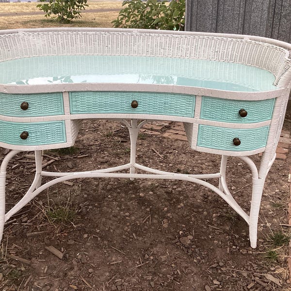 Wicker Vanity - Etsy