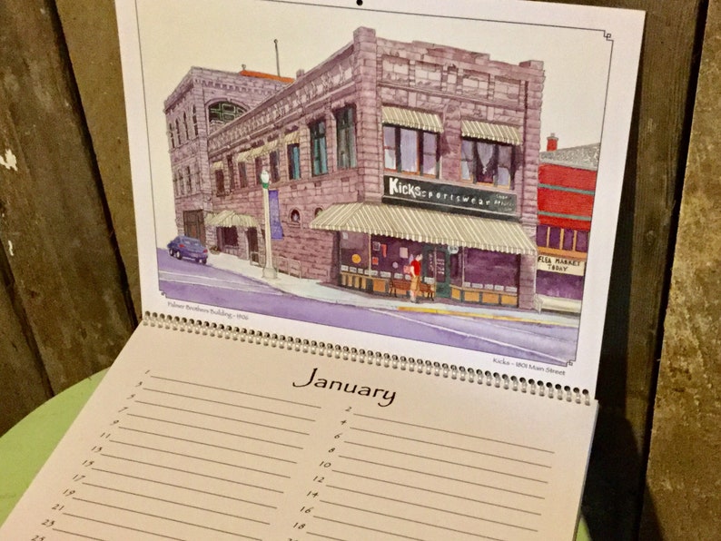 Calendar Main Street 1880 Perpetual Vintage - Etsy