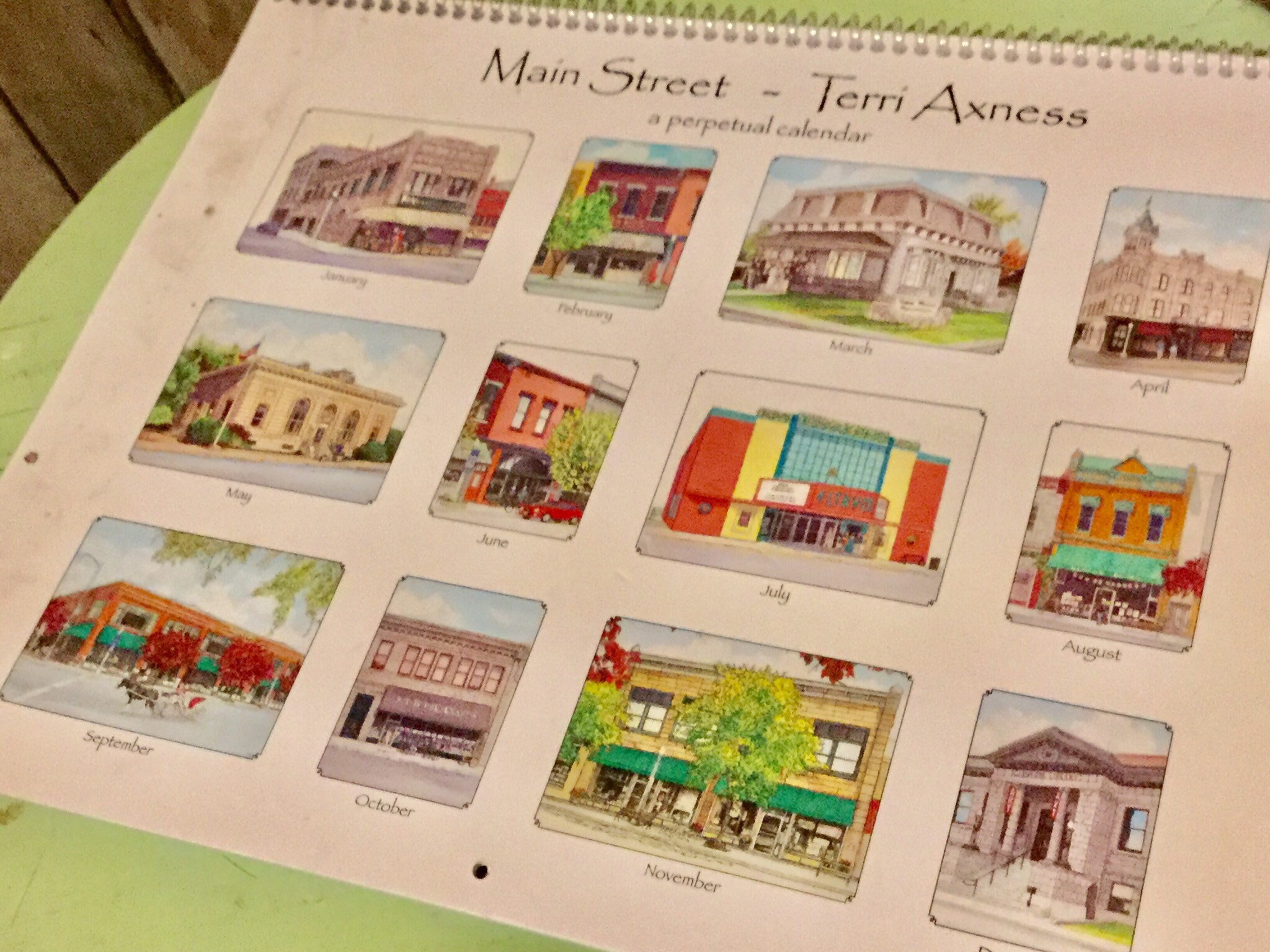 Calendar Main Street 1880 Perpetual Vintage - Etsy