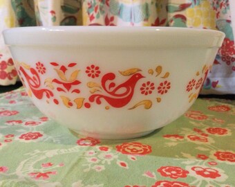 Pyrex Red Bowl | Etsy