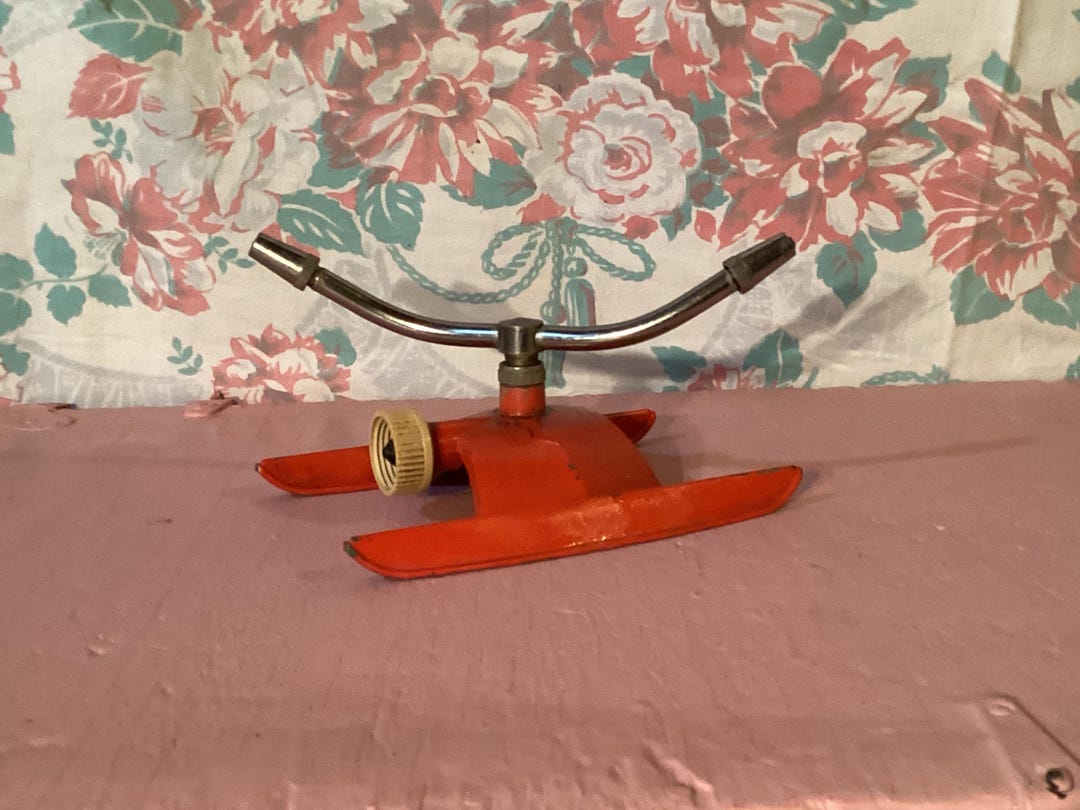 Sprinkler Ever Rain Orange Metal Garden - Etsy