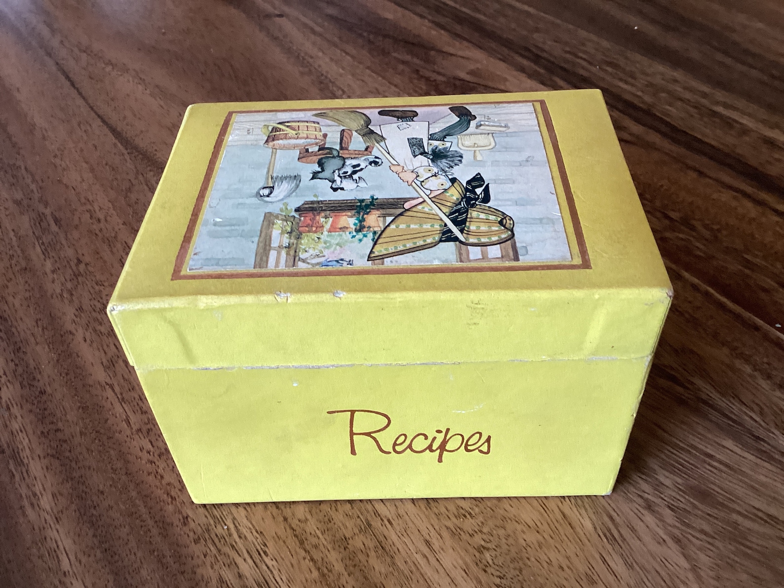 Recipe Box Holly Hobby Yellow Vintage - Etsy