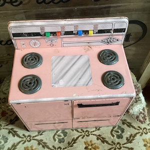 Stove Toy Pink Wolverine Antique - Etsy