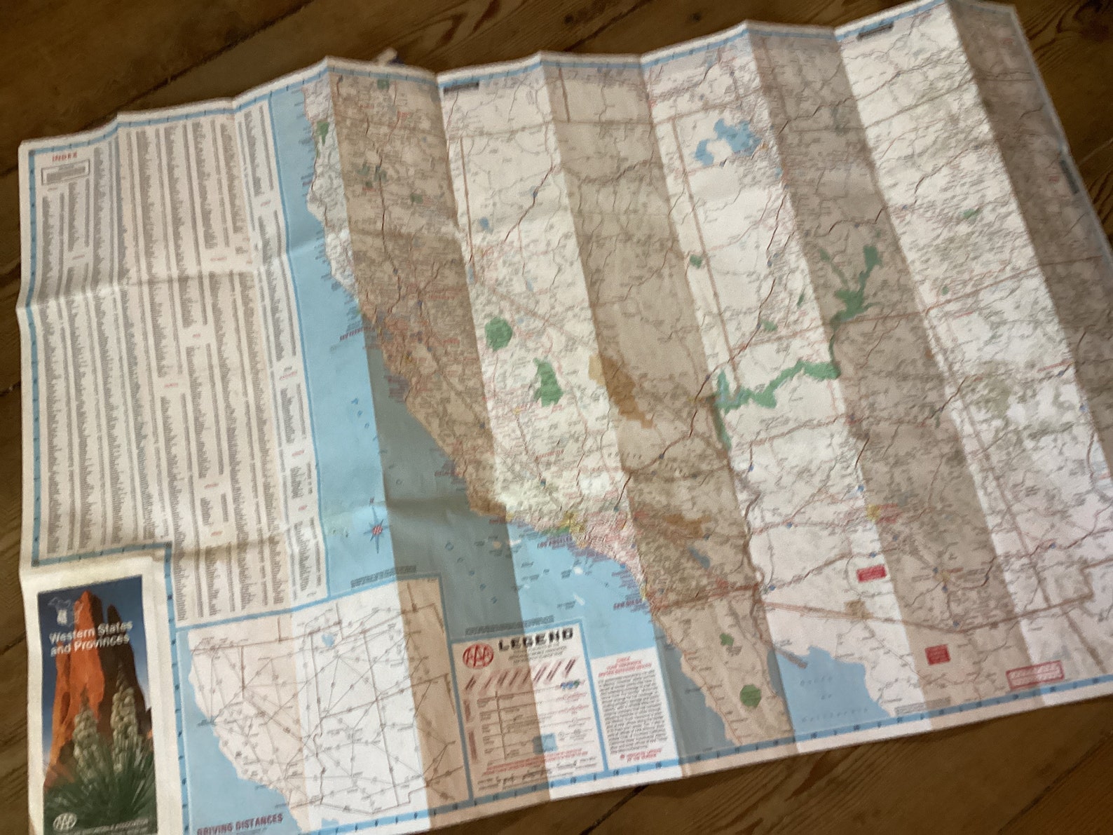 Maps Auto Western States Triple A Vintage - Etsy