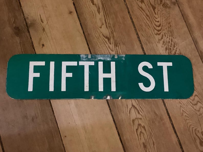 Street Sign Official State Road Metal Green - Etsy