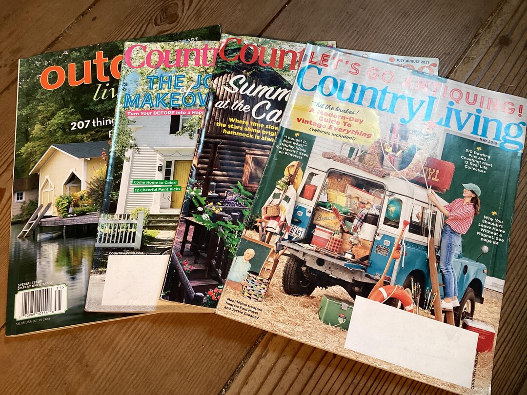 4 Magazines Country Living Vintage - Etsy