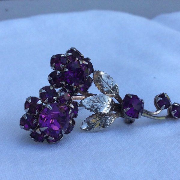 Purple Brooch - Etsy