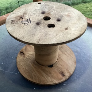 Spool Wood Cable Wire Antique Table - Etsy