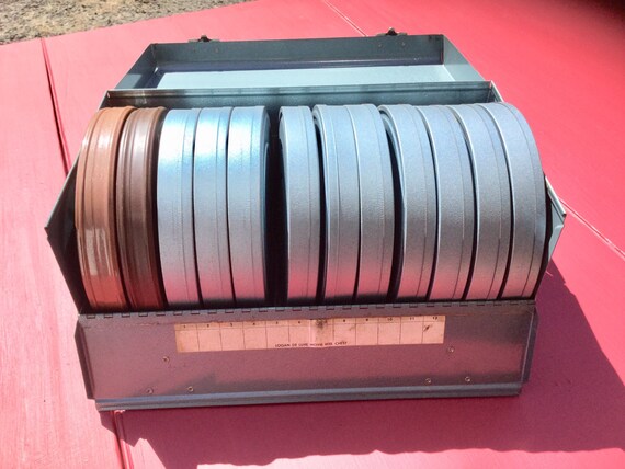 Movie Reel Storage Chest Logan Deluxe Tins Vintage | Etsy