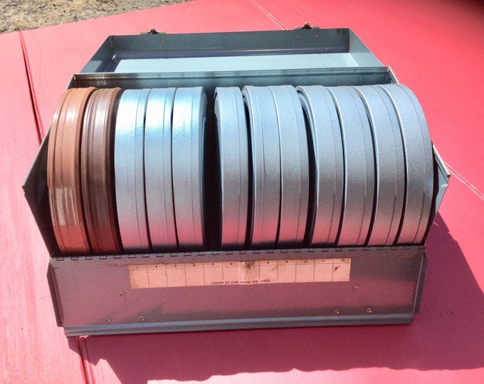 Movie Reel Storage Chest Logan Deluxe Tins Vintage - Etsy