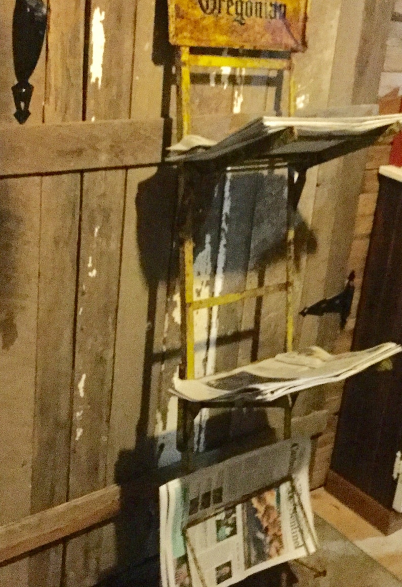 Newsstand Paper Rack Oregonian Antique 1930 | Etsy