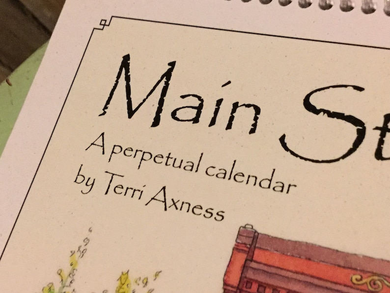 Calendar Main Street 1880 Perpetual Vintage - Etsy