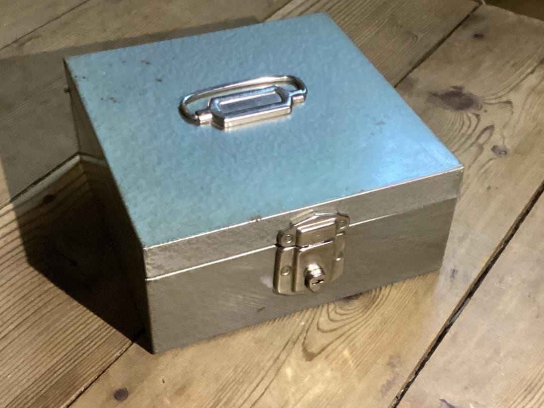 Metal Box Office File Storage Vintage - Etsy