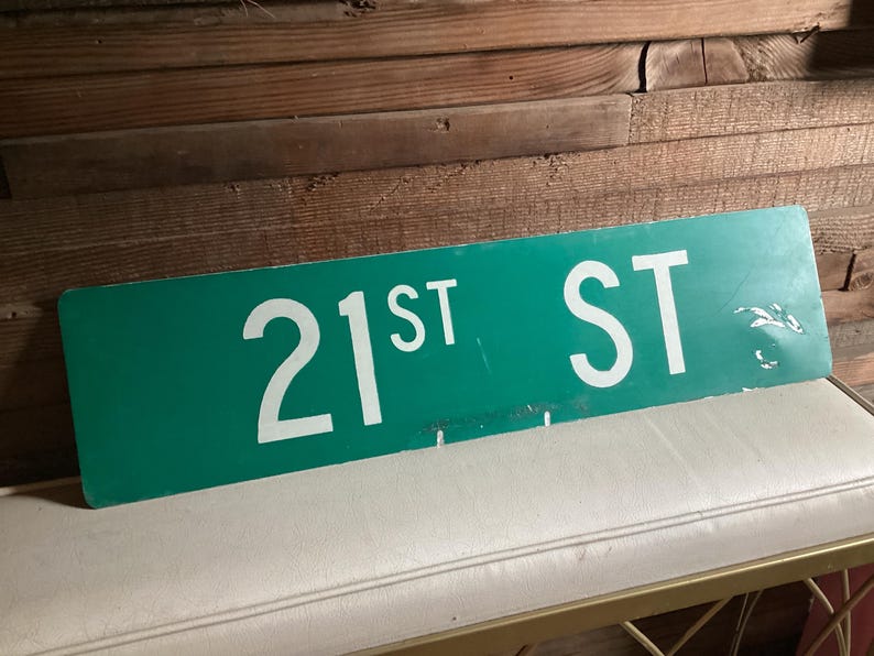 Street Sign Official State Road Metal Green - Etsy