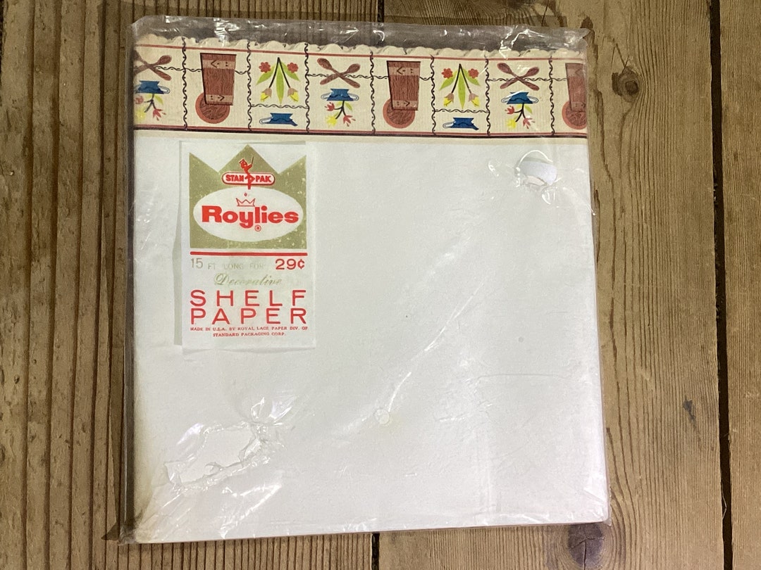 Shelf Paper Edging Retro Orange Paisley - Etsy