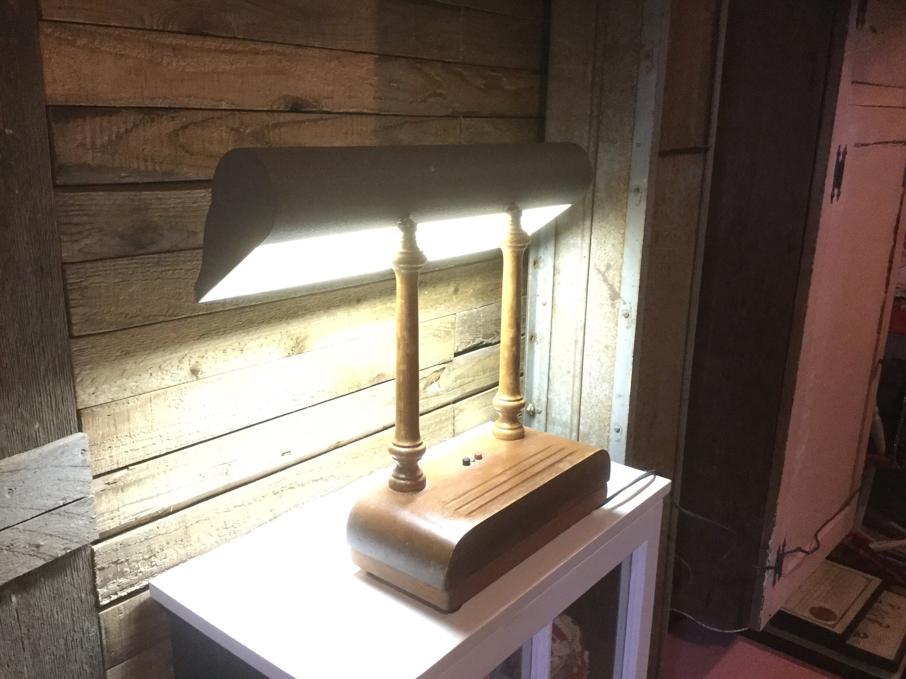 Lamp Table Work Light Agjustable Light Wood Base - Etsy UK
