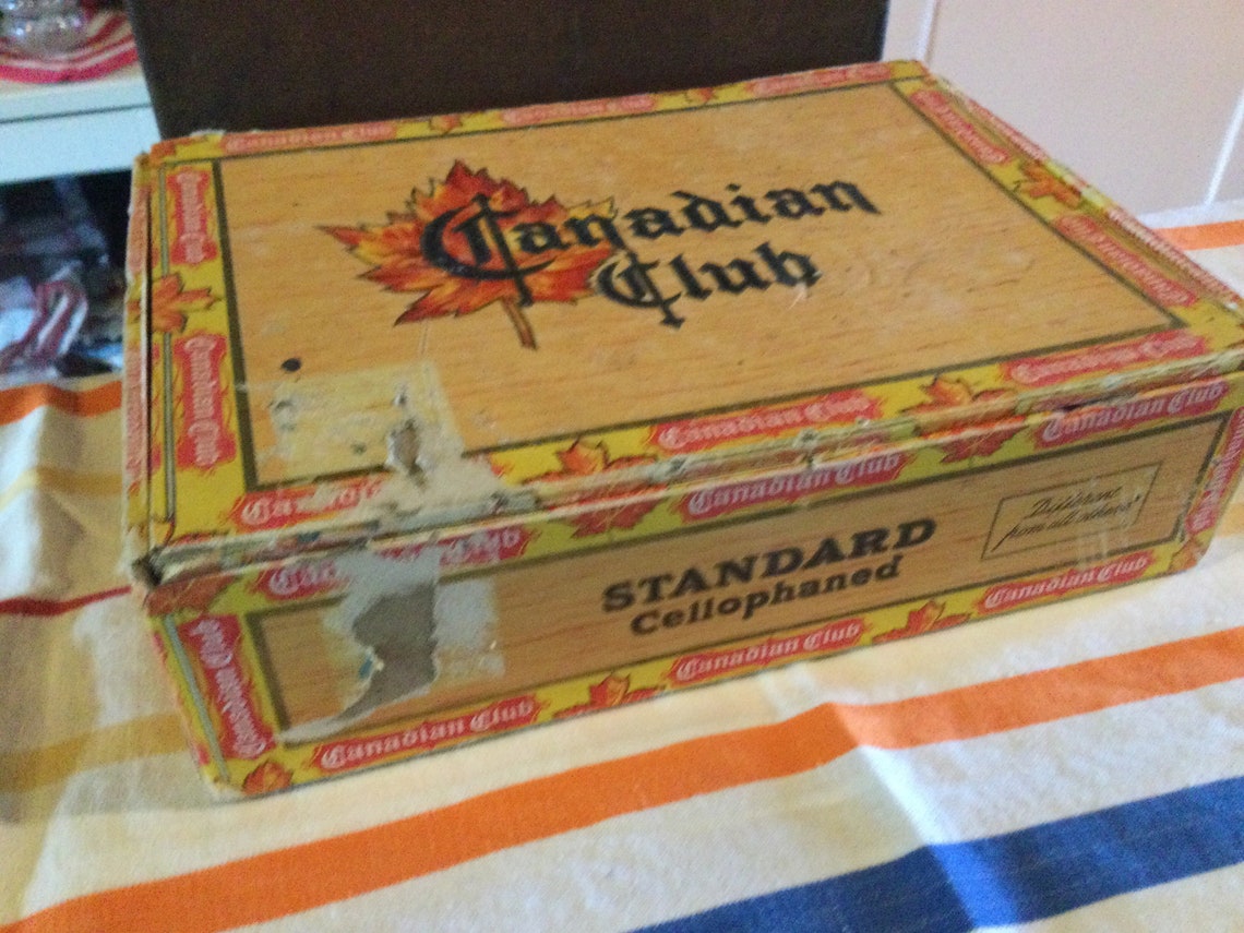 Cigar Box Canadian Club Vintage - Etsy India