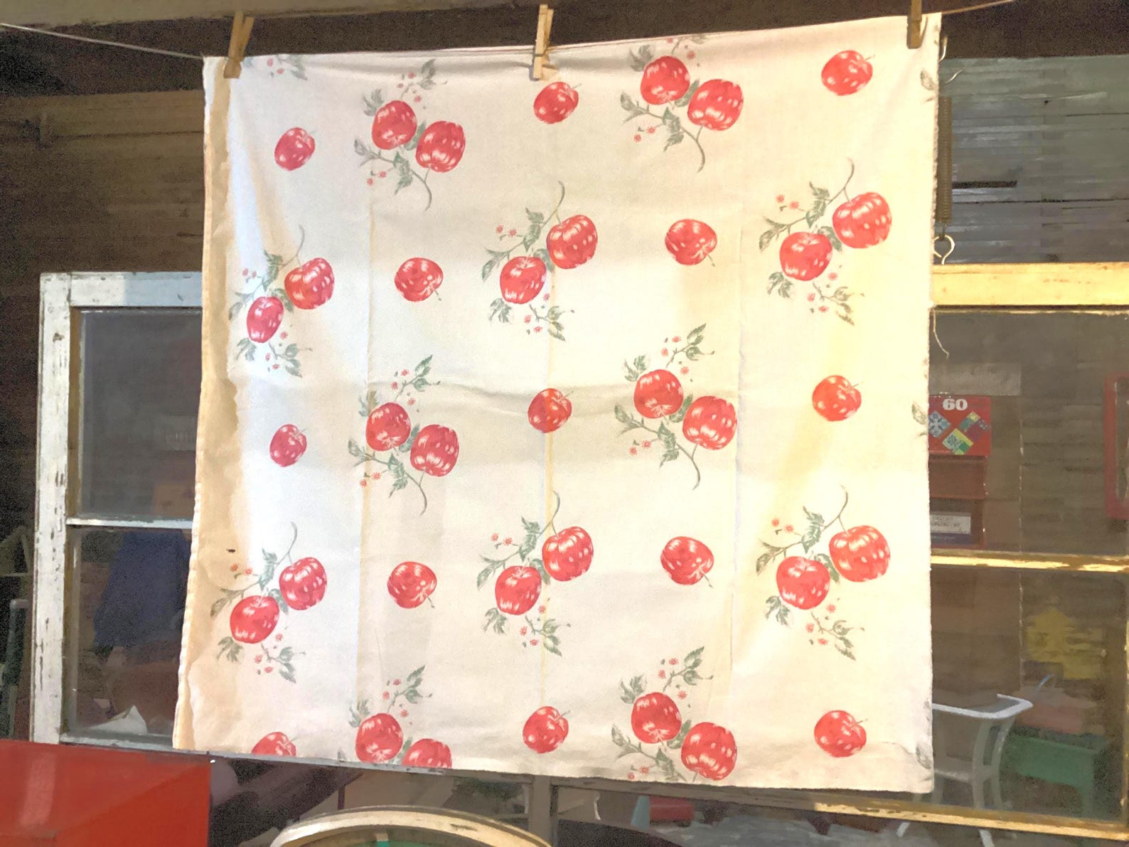 Tablecloth 1950 Apples Small Kitchen - Etsy