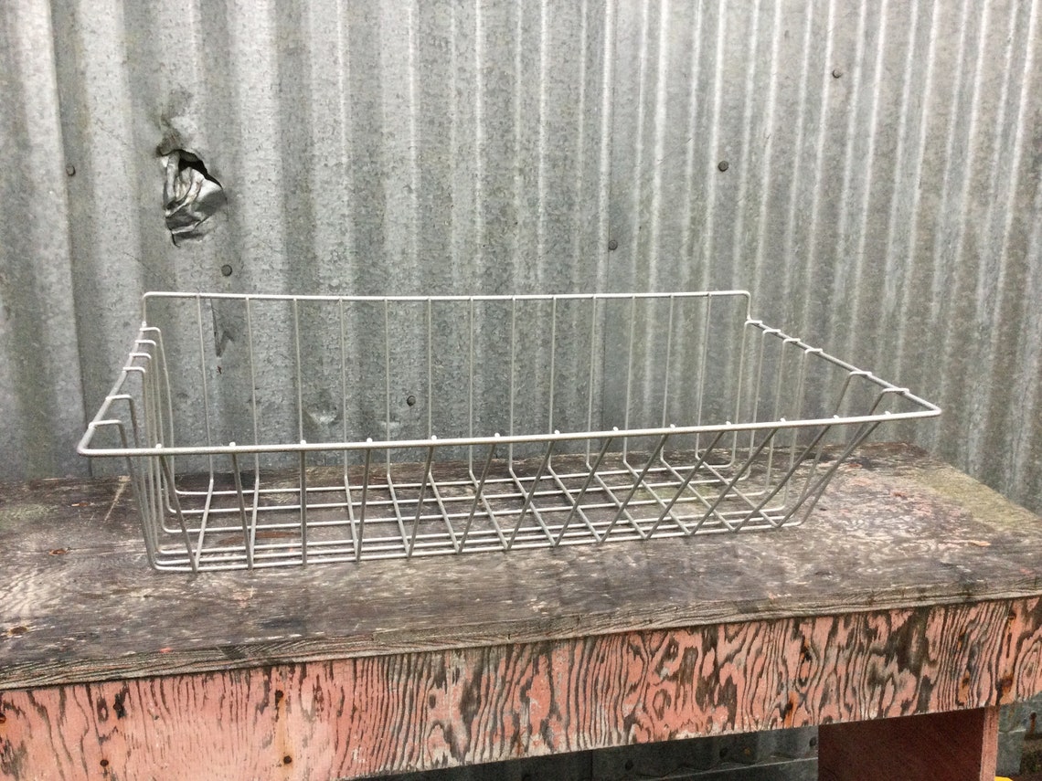 Wire Freezer Storage Basket Metal Drawer Industrial - Etsy