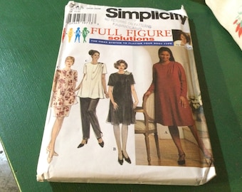 Vintage Simplicity Womens Tops Pants Shorts 7615 Sizes GG 26W-32W Uncut ...