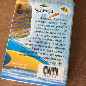 Sea World Playing Cards Deck New - Etsy