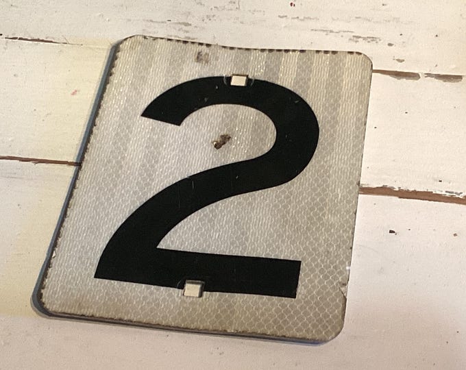 Sign Number 2 Railroad Metal Antique - Etsy